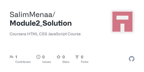 GitHub SalimMenaa Module2 Solution Coursera HTML CSS JavaScript Course