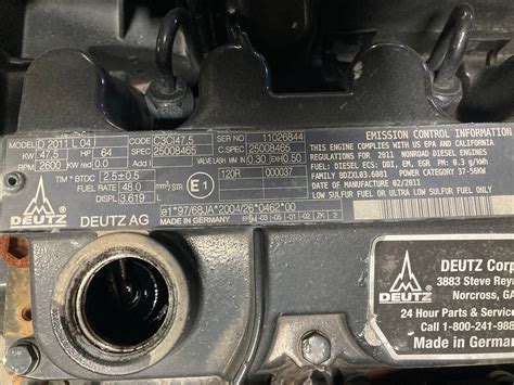 2011 Good Used Deutz D2011l04i W Hand Clutch