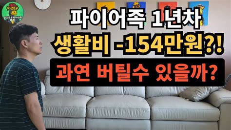 ⭐ 파이어족 1년차｜생활비 154만원 최대적자｜과연 버틸수 있을까 Youtube
