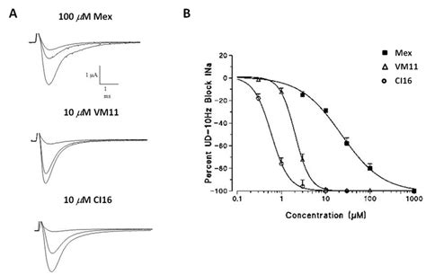 Tonic And Use Dependent Block Exerted By Mex Analogues Vm11 And Ci16