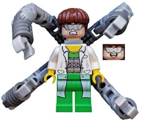Lego Minifigure Dr Octopus Otto Octavius Doc Ock White Lab Coat