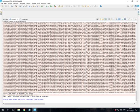 no such file or directory error stm32f429i disc