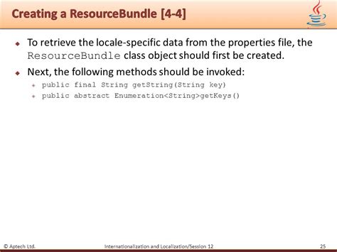 Object Oriented Programming In Java © Aptech Ltd Internationalization