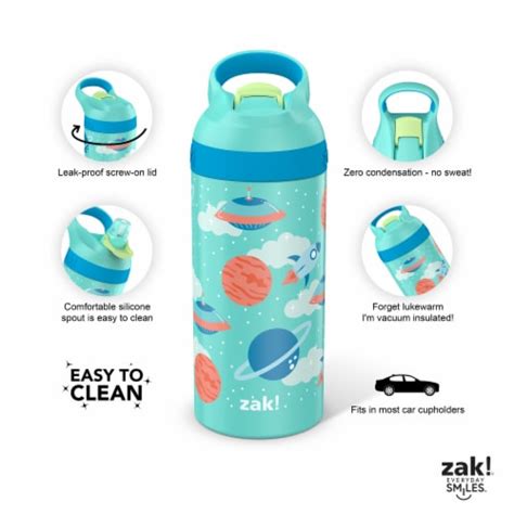 Zak Designs Stainless Steel Double Walled Water Bottle 1 Ct Frys