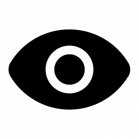 vision eye view visible ui icon download on iconfinder