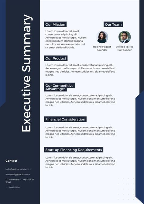 Free Printable Executive Summary Templates Canva