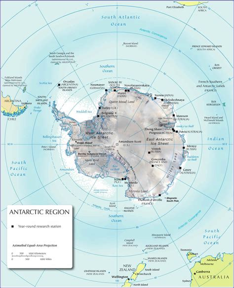 Antarctica Map South Pole