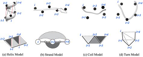 Local Structural Motifs Used To Model Protein Secondary Structure As