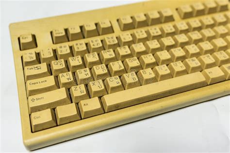 Old Keyboard In Soft Light Vintage Stock Photo Image Of Dirty Electronic 73065934