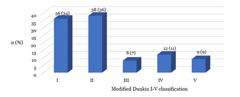Modified Dunkin Classification In 103 Patients With A Pretibial Laceration Download