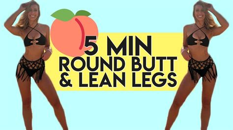 Round Booty And Lean Legs Workout 5 Mins With Booty Band Youtube