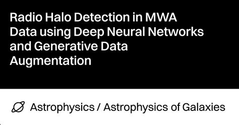 Radio Halo Detection In Mwa Data Using Deep Neural Networks And
