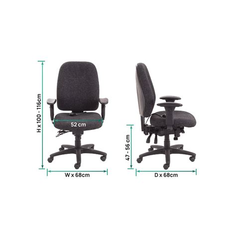 Posture Vista High Back Chair Royal Blue Ch0903rb