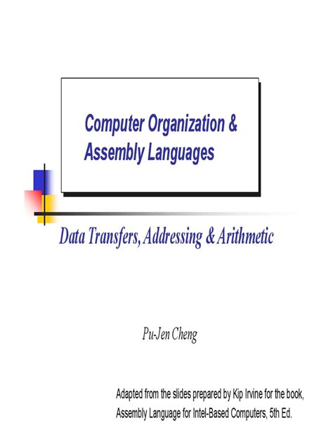 computer organization and computer organization and assembly languages