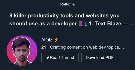 8 Killer Productivity Tools And Websites You Should Use As A Developer
