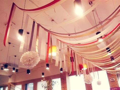 파티 리본 장식 풍선 천장 장식 천장 장식 천장