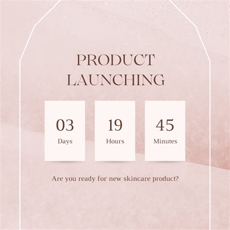 Product Launching Countdown Instagram Post Canva Template