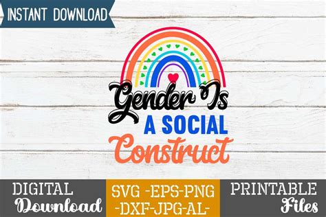 Gender Is A Social Construct Graphic By Simacrafts · Creative Fabrica