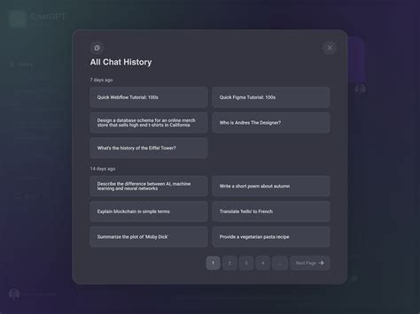 Chat GPT Redesign Side Menu UI Behance