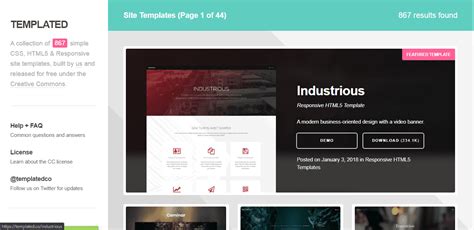 Templated Free Html5 And Responsive Site Templates Template Site Responsive Site Html5 Templates