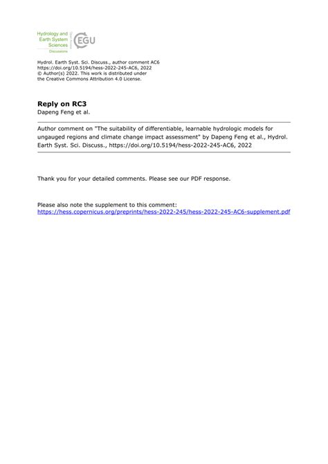 Pdf The Suitability Of Differentiable Learnable Hydrologic Models For Ungauged Regions And