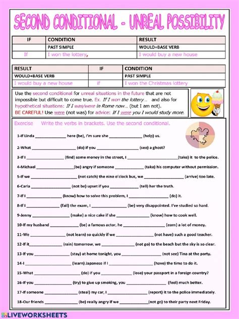 Second Conditional Exercises Pdf