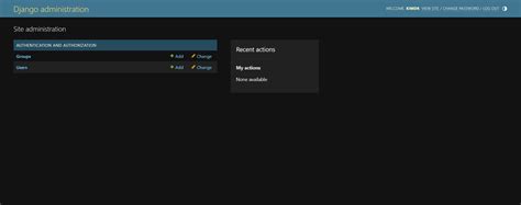 django admin