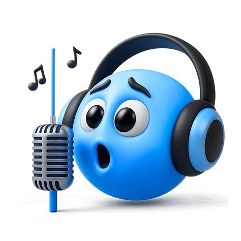Singing Emoticon Emoji Pngemoji