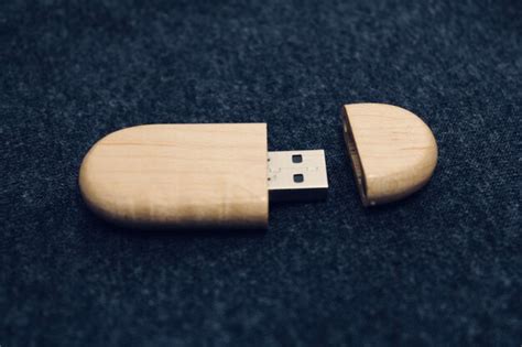 Premium Photo High Angle View Of Usb On Table