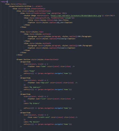React Native Drawer Item I Want To Set Icon Right Side Via Stack Overflow