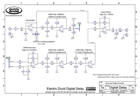 Analog Signal Delay Schematic Circuit Diagram