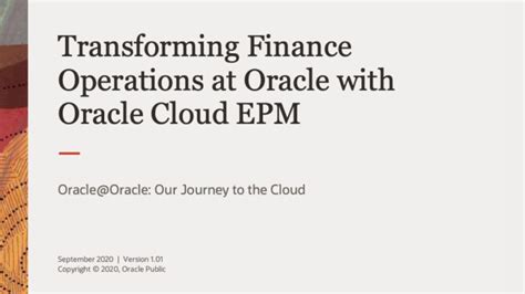 Transforming Finance Operations At Oracle With Oracle Cloud Epm Cio Chronicle