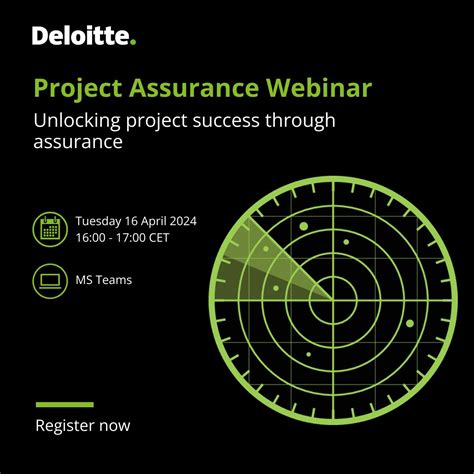 Deloitte On Linkedin Webinar Project Assurance Webinar