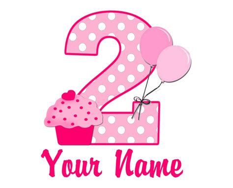 Number 2 Birthday Clipart