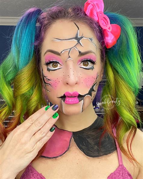 Halloween Makeup Broken Doll