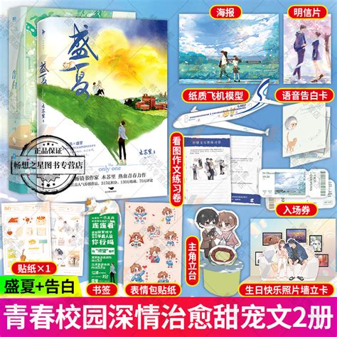 2册盛夏 告白木苏里 应橙新增万字番外旅人和习惯江添盛望青春文学言情小说书籍正版包邮 虎窝淘