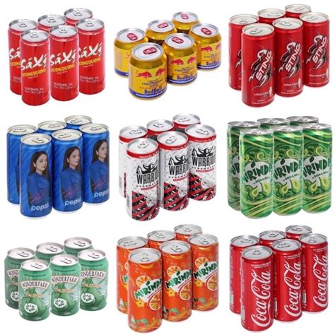 Combo 6 Lon Nước Ngọt Nước Tăng Lực Các Loại Shopee Việt Nam