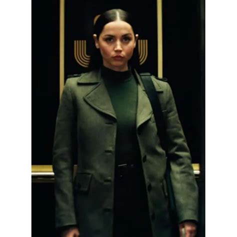 Ballerina Ana De Armas Coat Celebs Movie Jackets