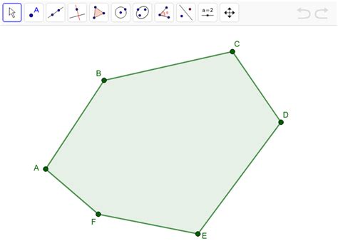 sum of interior angles of a polygon geogebra