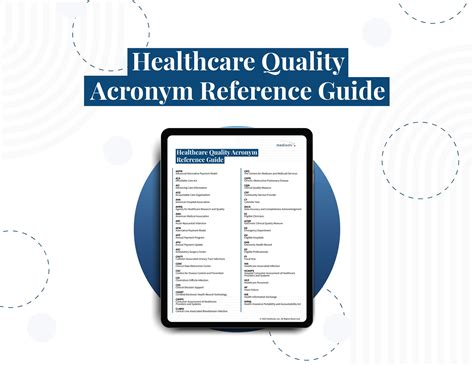 Healthcare Quality Acronym Reference Guide Medisolv