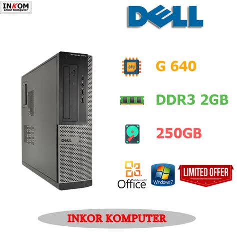 Jual PC Built Up Dell OptiPlex Desktop Mini SFF CPU Dell Mini Kota Bekasi INKOR KOMPUTER