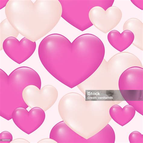 그라데이션 컬러 하트 원활한 패턴 배경입니다 디자인 발렌타인 데이 카드 결혼식 초대장 생일 파티 로맨틱 한 상점 판매 등을 위한 추상적인 하트 스와치 0명에 대한 스톡 벡터