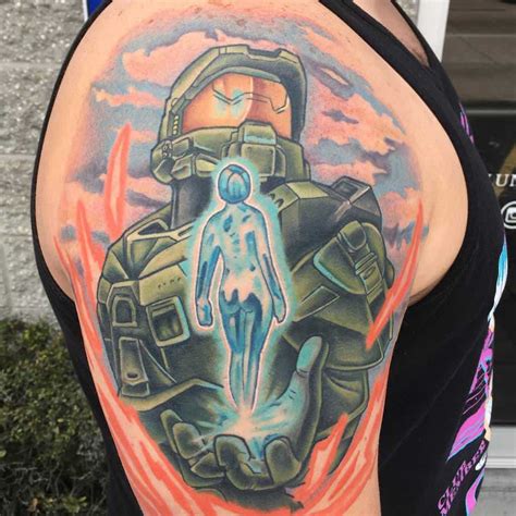 Halo Face Tattoos