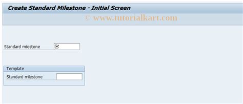 CN11 SAP Tcode Create Standard Milestone CN11 SAP Tcode Create Standard Milestone