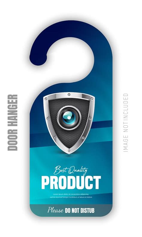 Premium Vector Photography Door Hanger And Camera Product Advertising