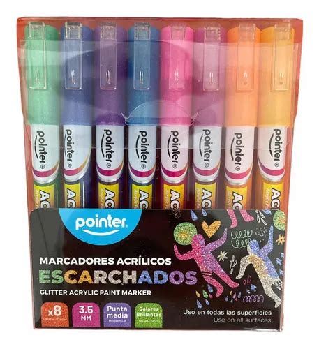 Marcadores Acrilicos Pointer Colores Surtidos X8 Mercadolibre Marcadores Acrilicos Pointer Colores Surtidos X8 Mercadolibre