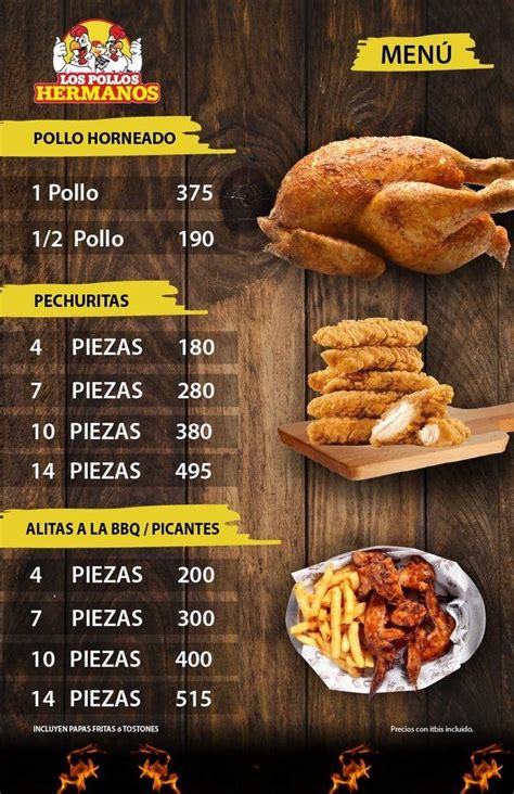 Menu At Los Pollos Hermanos Restaurant Santo Domingo