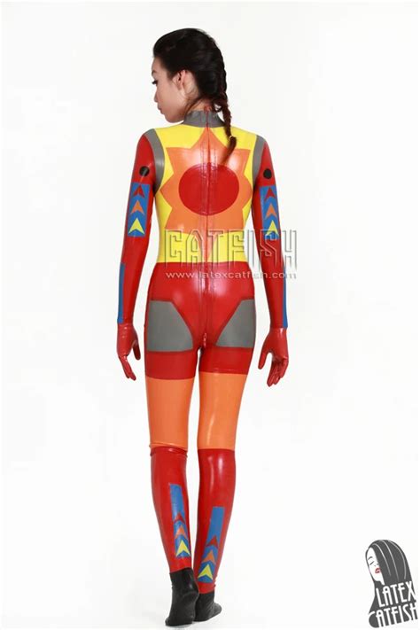 Hot Fashion Latex Catsuit Japanese Eva Cosplay Clothing Rubber Costume Suit Flexible Anime Cat