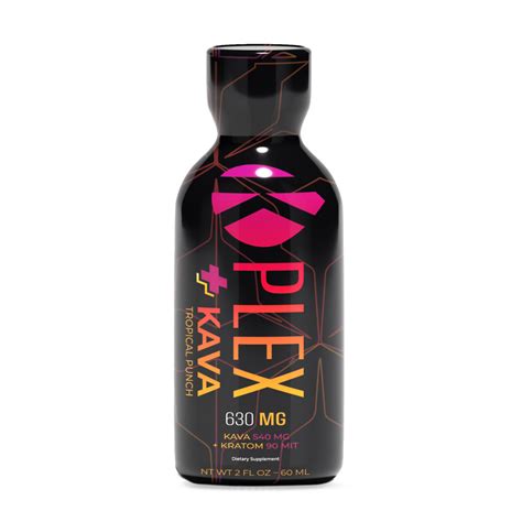 K Plex Kava Kratom Extract Shot Tropical Punch