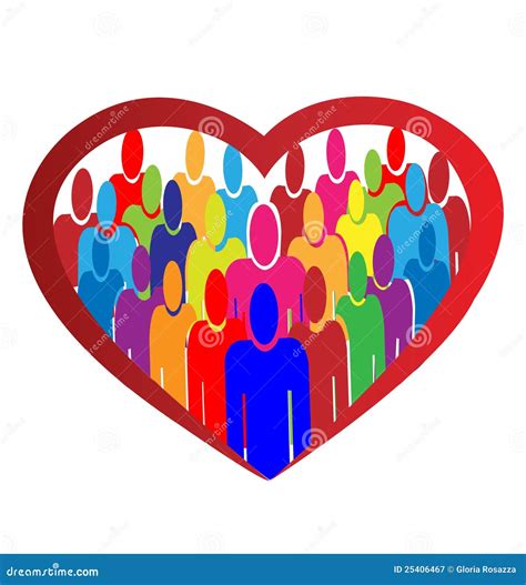 Diversity People Heart Logo Stock Vector Illustration Of Joined Logo